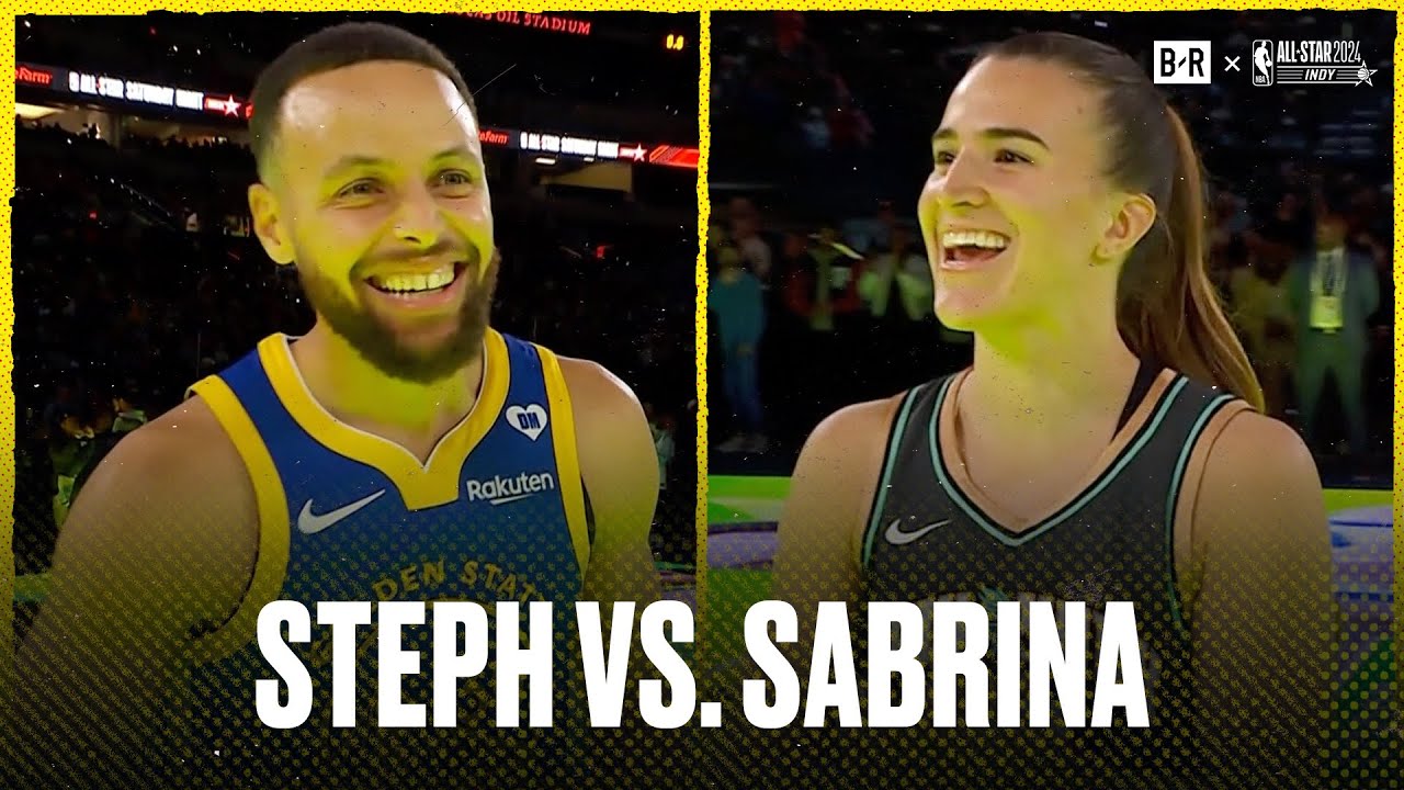 Stephen Curry vs. Sabrina Ionescu 3 Point Shootout at NBA All Star Weekend