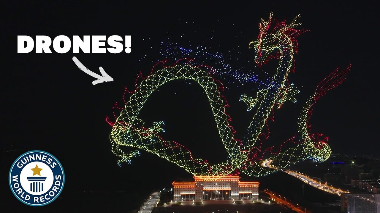 ectacular Drone Display in Shenzhen Sets Two Guinness World Records