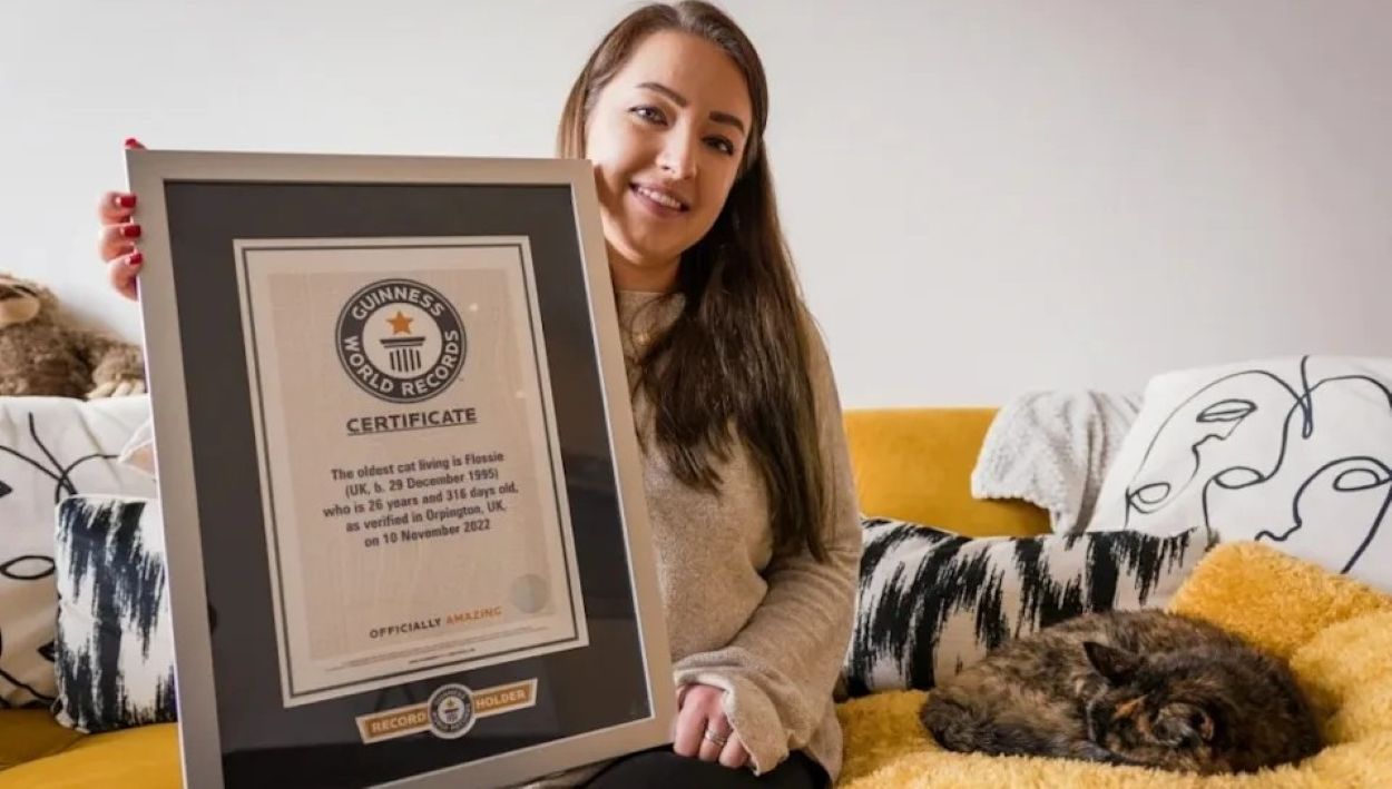 World’s Oldest Cat Flossie Celebrates 30th Birthday in the UK