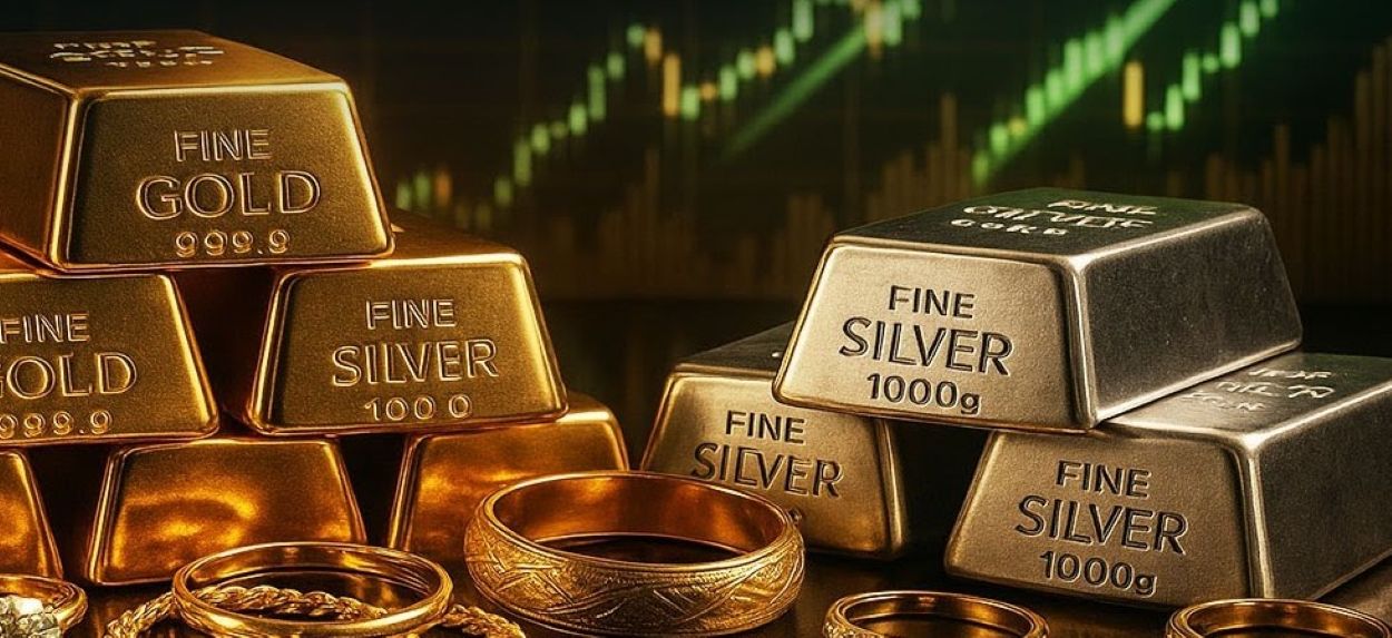 Gold and Silver Hit Record Highs as Fed Probe Sparks Market Jitters