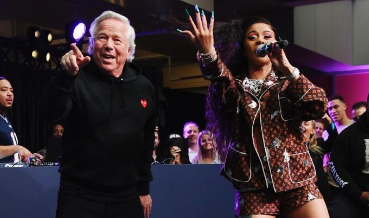 Robert Kraft Goes Viral Dancing With Cardi B After Super Bowl Run
