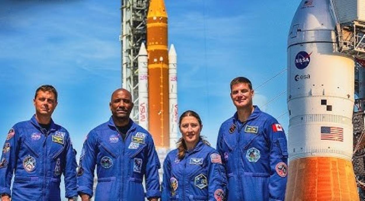 Artemis II Astronauts Share Call with ISS Crew