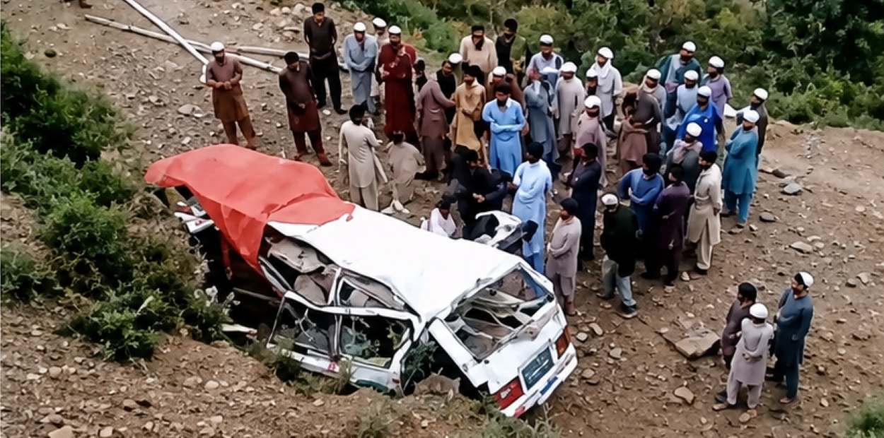 Swat Bus Accident Kills Eight Near Charbagh Adu